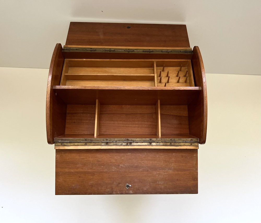 Vintage Ash Sewing Box, 1960s for sale at Pamono