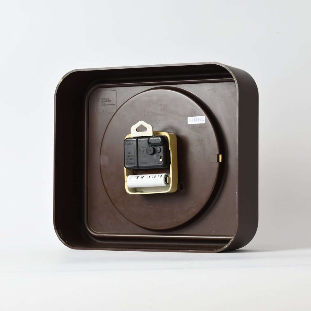 Vintage Wall Clock by Philips, 1970s for sale at Pamono