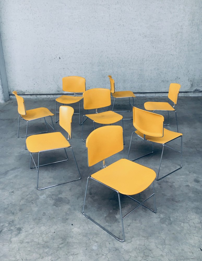 Max Stacker Conference & Office Chairs by Steelcase Strafor, 1980s, Set ...