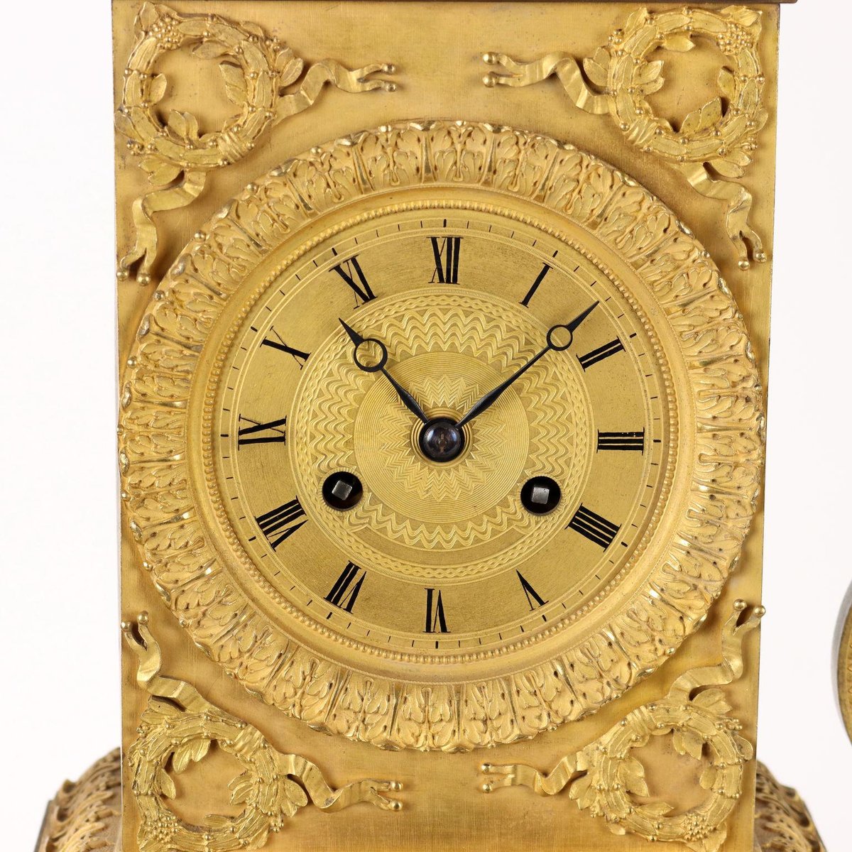Golden Bronze Clock for sale at Pamono