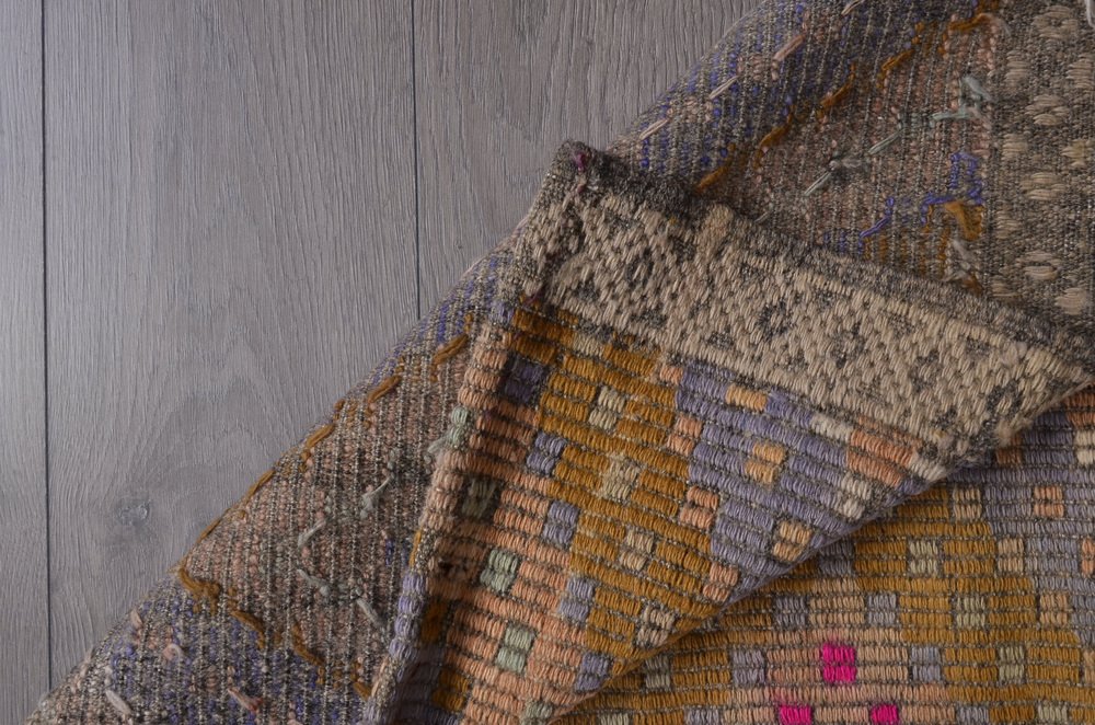 Large Modern Handmade Kilim Wool Rug for sale at Pamono