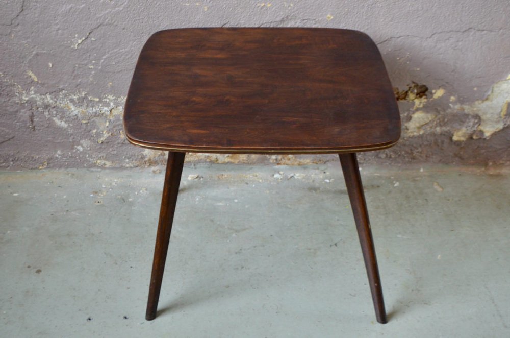 French Coffee Table on Compass Feet for sale at Pamono