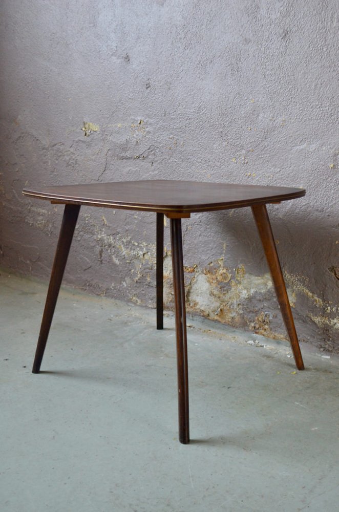 French Coffee Table on Compass Feet for sale at Pamono