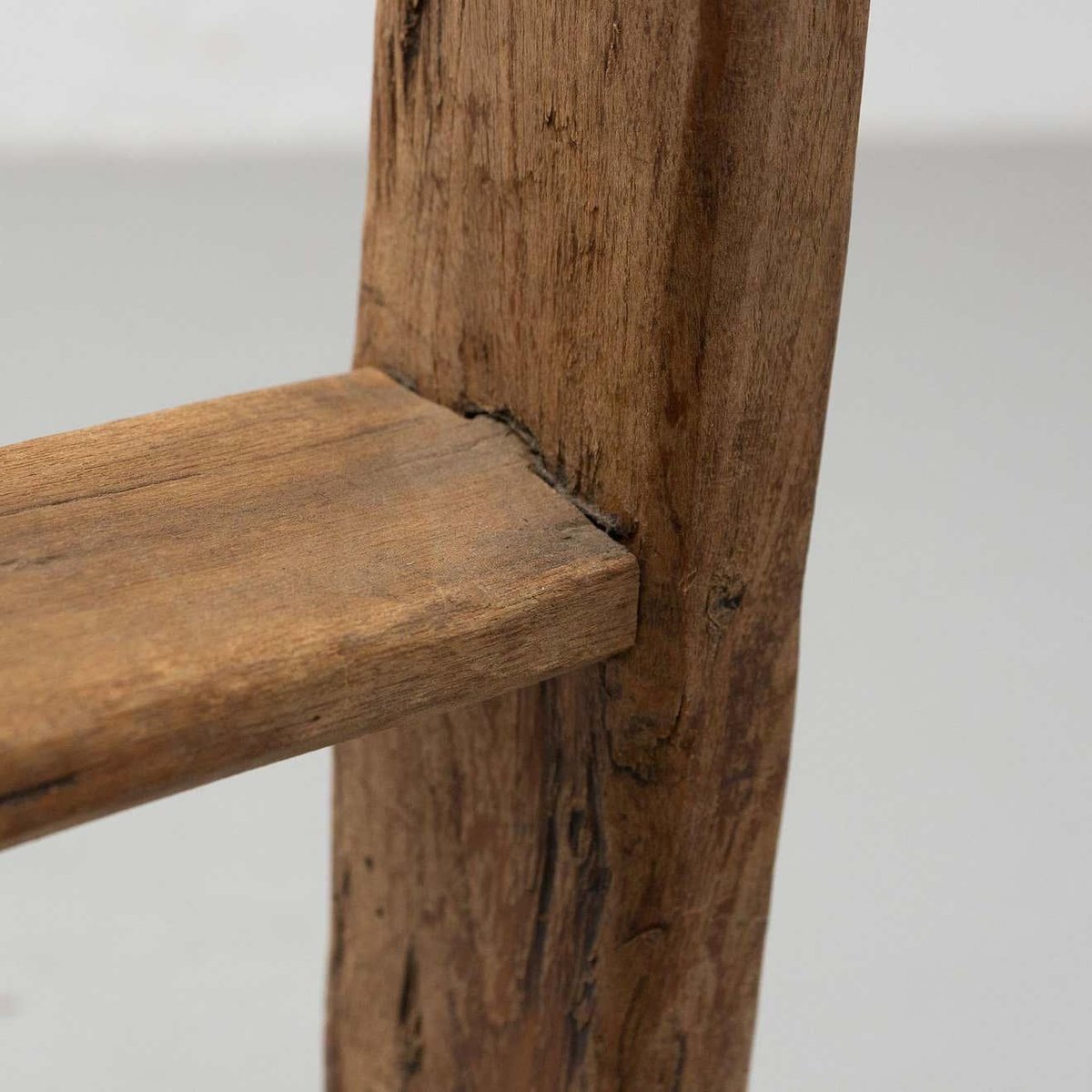 Spanish Hachero Traditional Natural Oak Wood Candleholder, 1890s for ...