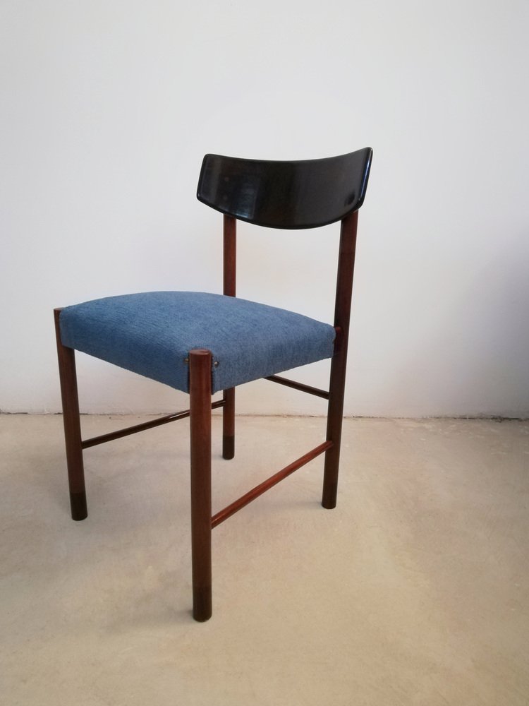 Mid-Century Danish Style Dining Chairs in Mahogany & Rosewood,1960, Set ...