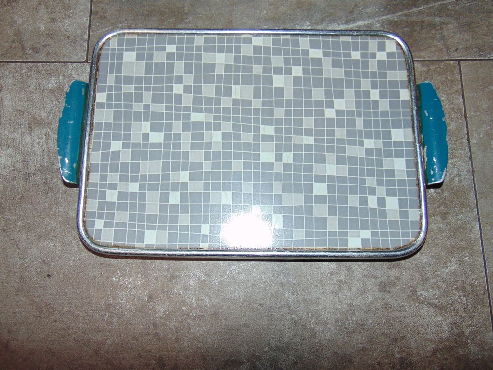 Vintage Tray in Metal & Aluminum, 1950s / 60s for sale at Pamono