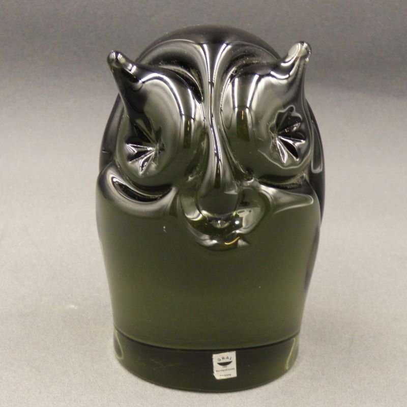 Mid-Century Owl in Glass from Livio Seguso for Grail for sale at Pamono