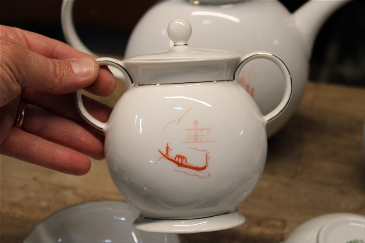 Italian Tea Service Set by Guido Andlovitz for Laveno, 1940s, Set of 27 ...