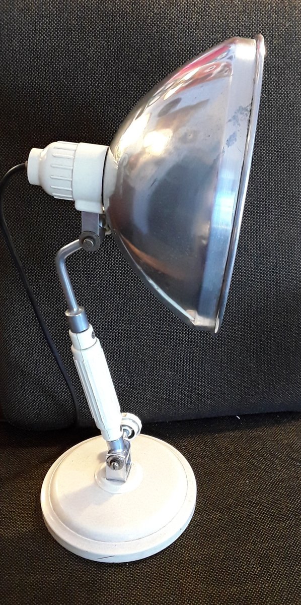 Lampe de Bureau Ajustable Art Déco avec Base en Bakélite Crème, Support ...