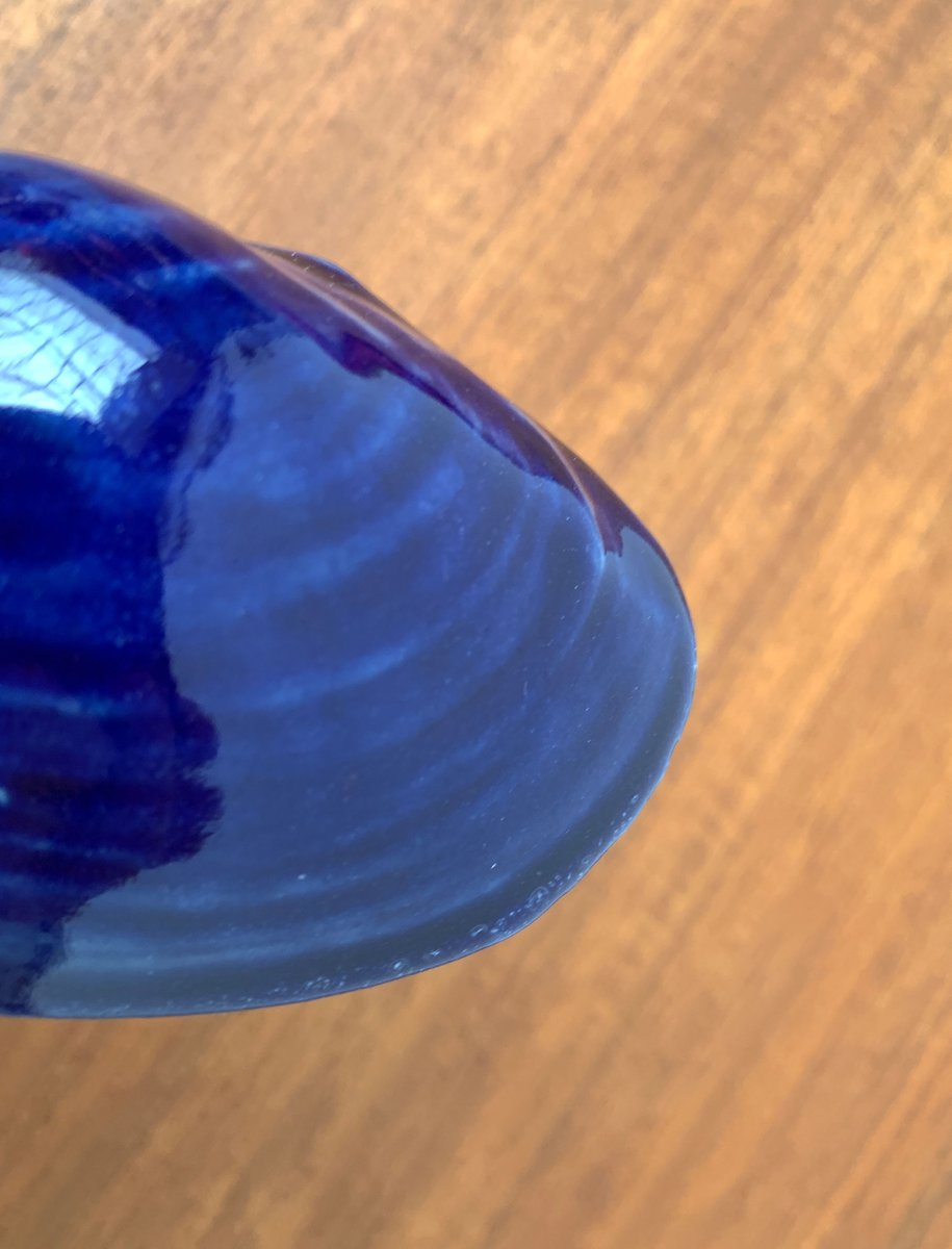 Vintage Ceramic Shell Sculpture for sale at Pamono