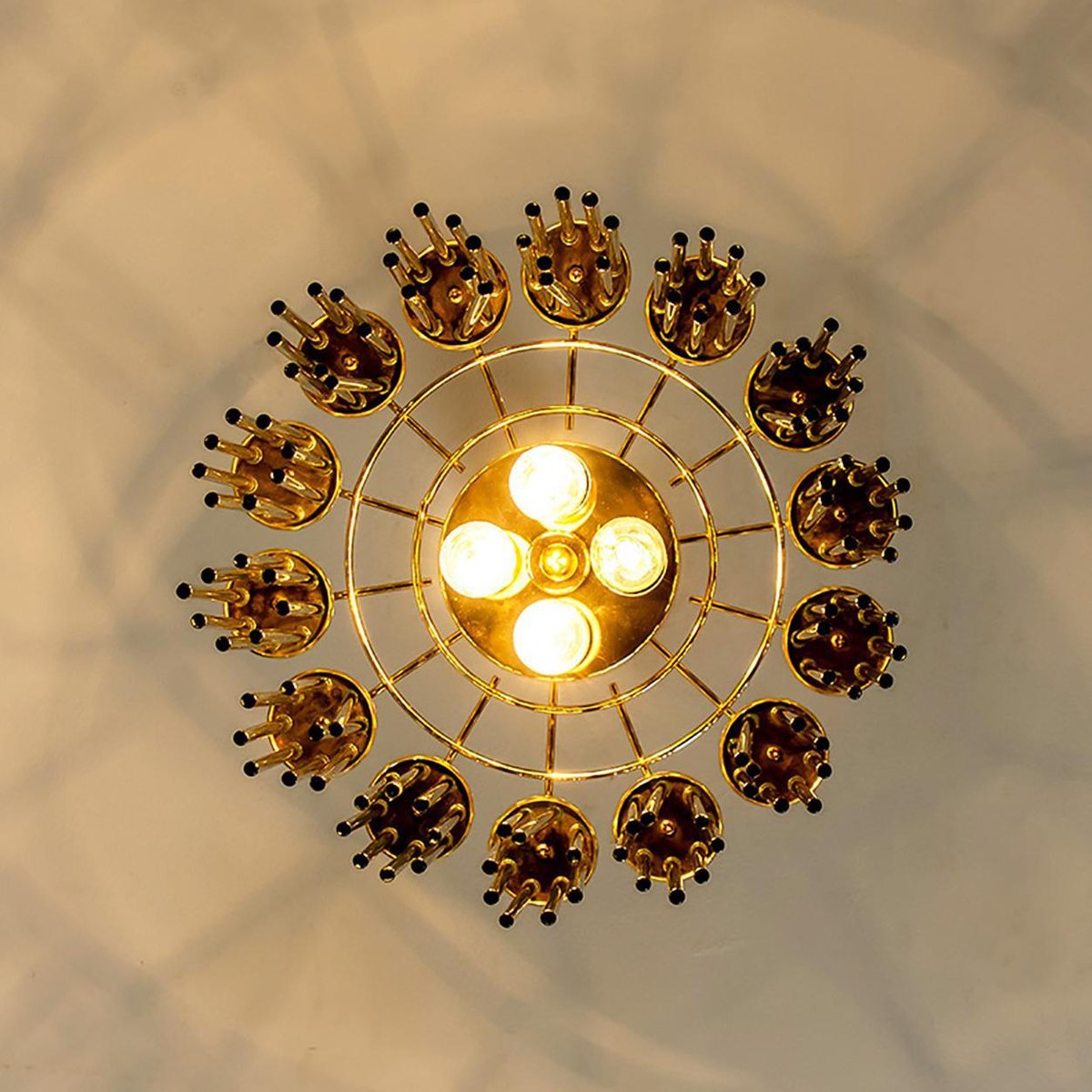 Modern Glass Rod Chandelier by Sciolari for Lightolier, 1970s for sale ...