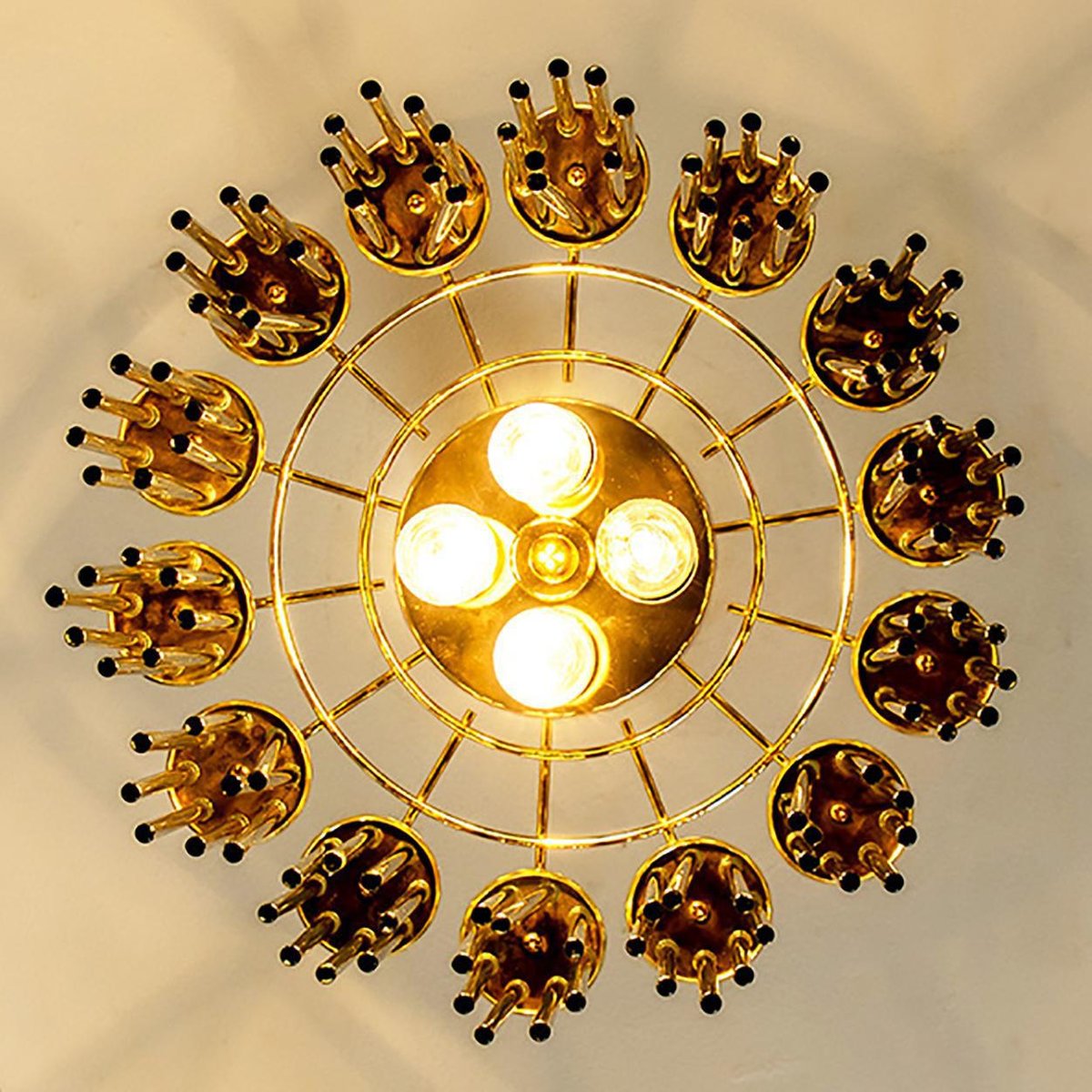 Modern Glass Rod Chandelier by Sciolari for Lightolier, 1970s for sale ...