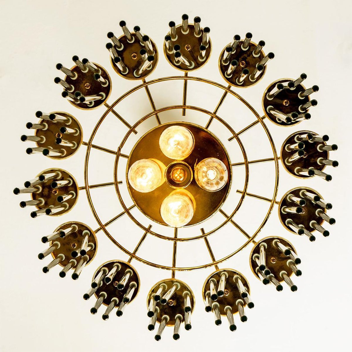 Modern Glass Rod Chandelier by Sciolari for Lightolier, 1970s for sale ...