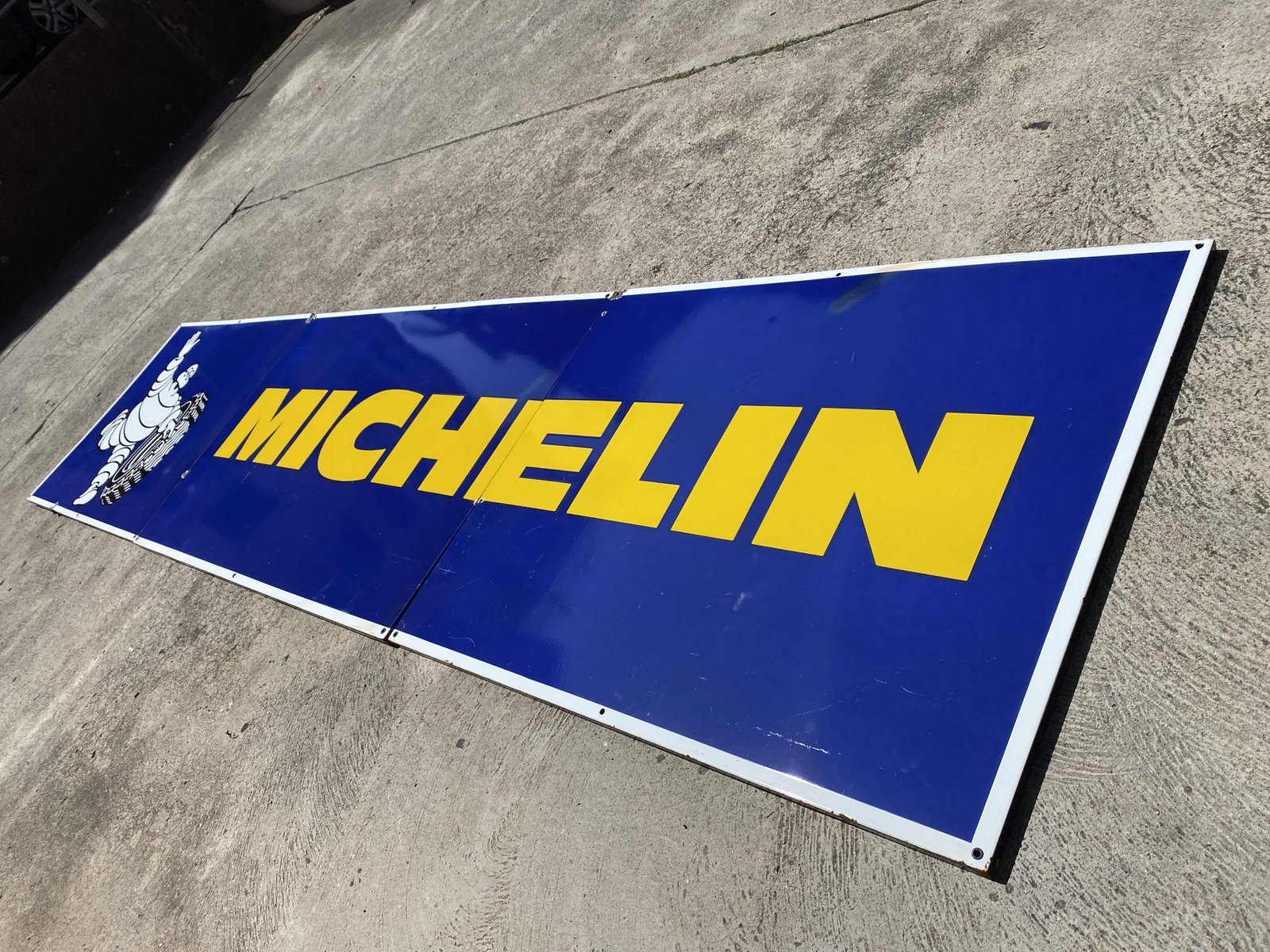 Tall Michelin Enamel Sign for sale at Pamono