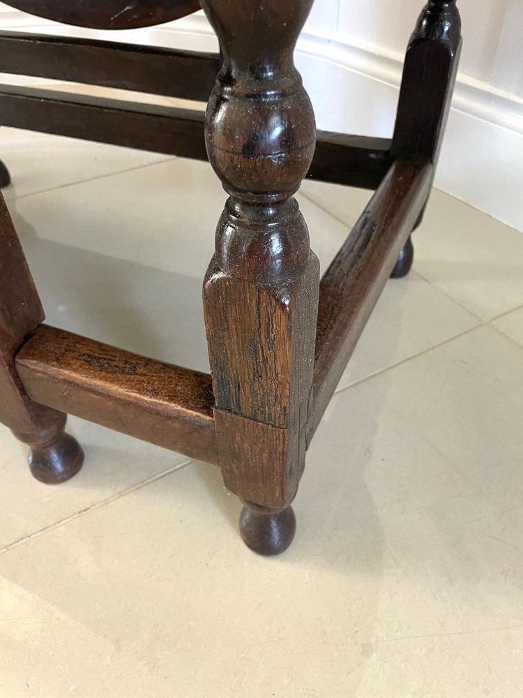 Antique Oak Gate Leg Dining Table, 17th Century for sale at Pamono