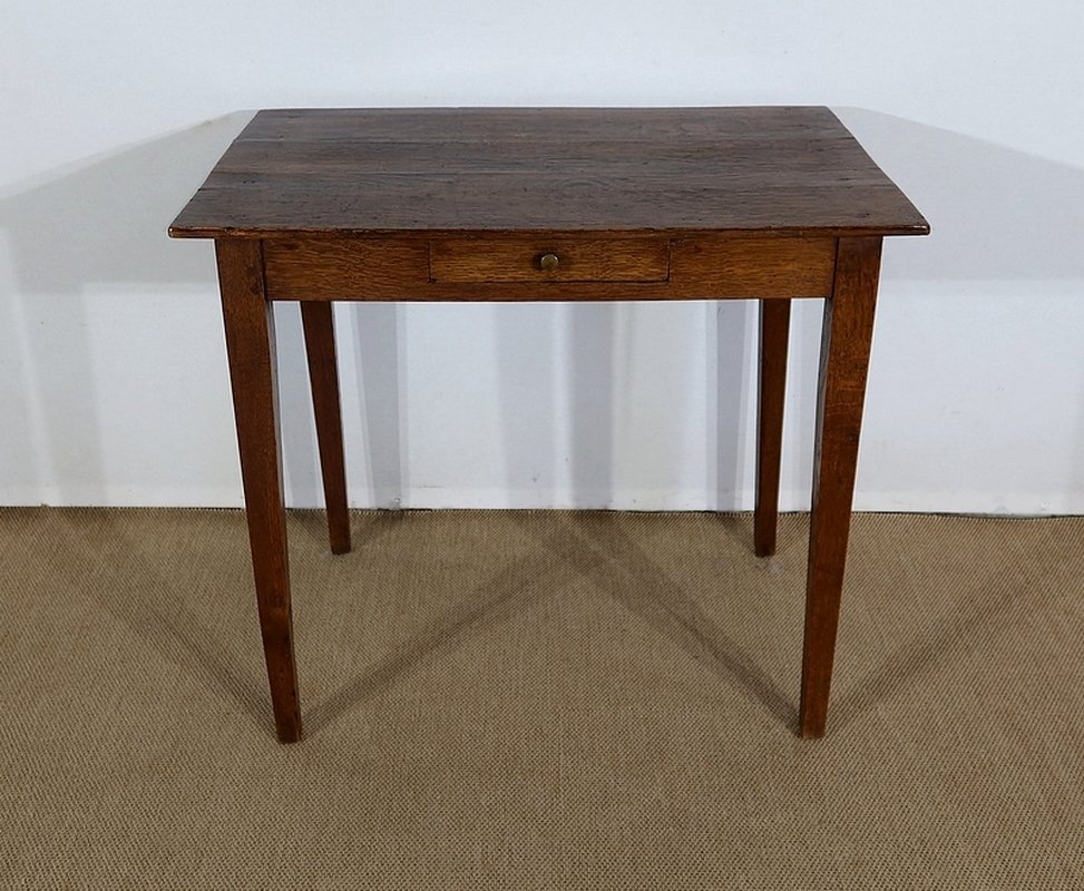 Small Solid Oak Table, 1800s for sale at Pamono