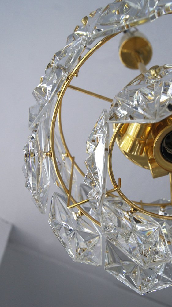 German Chandelier Royal Kristall from Kinkeldey, 1960s for sale at Pamono