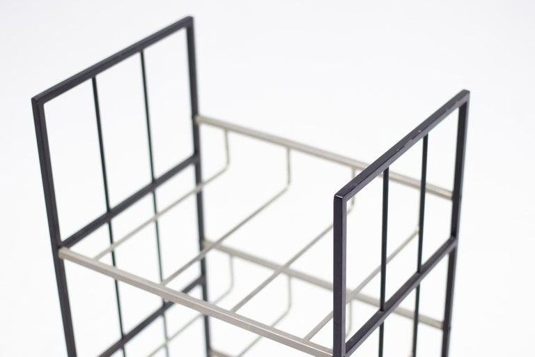 Modernist Steel Magazine Stand for sale at Pamono