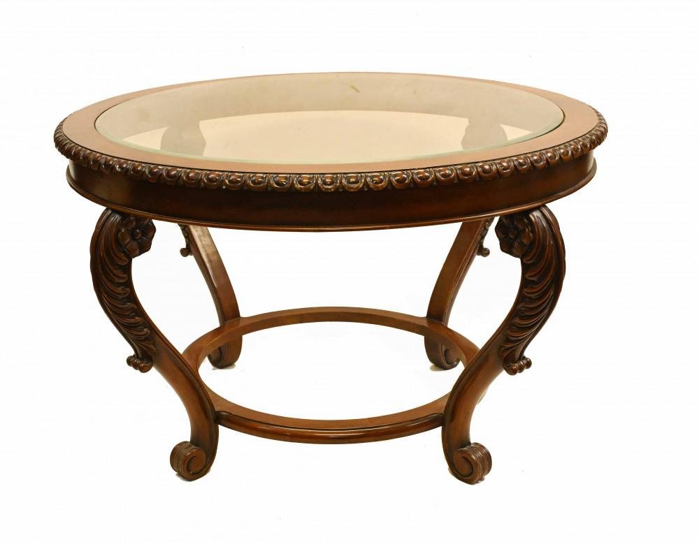 Victorian Mahogany Coffee Table Pie Crust for sale at Pamono