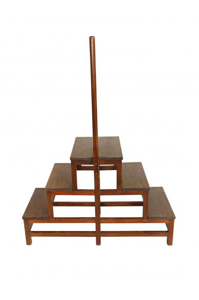 Victorian Mahogany Library Ladder for sale at Pamono