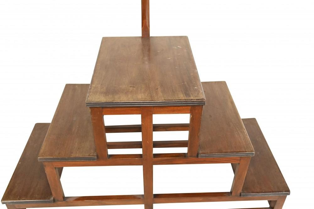 Victorian Mahogany Library Ladder for sale at Pamono