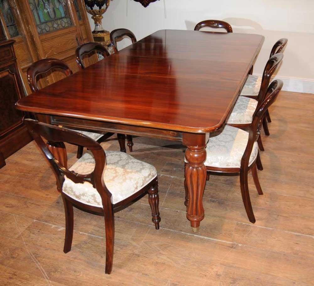 Victorian Mahogany Dining Table Set for sale at Pamono