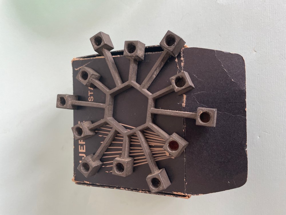 Danish Hjerte Stage Candleholders by Jens Quistgaard for Paro, 1960s ...