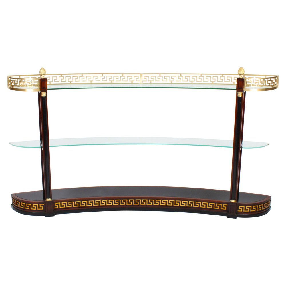 Vitrine Versace Vintage en Verre Courbé Doré, 20ème Siècle en vente sur ...