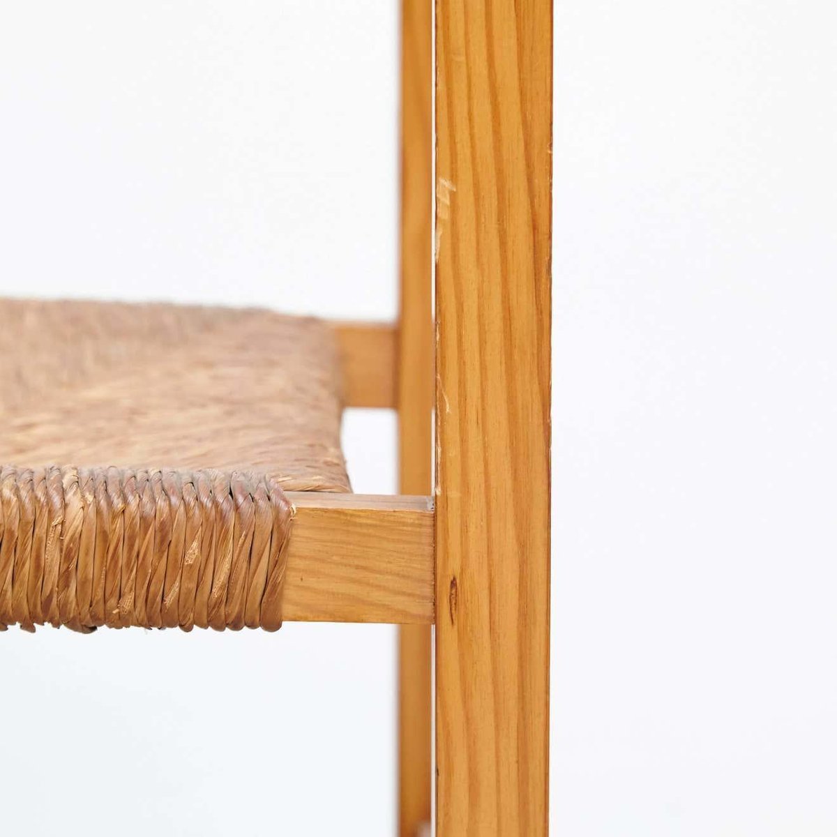 Spanish Rattan & Wood Chairs, 1950s, Set of 2 for sale at Pamono