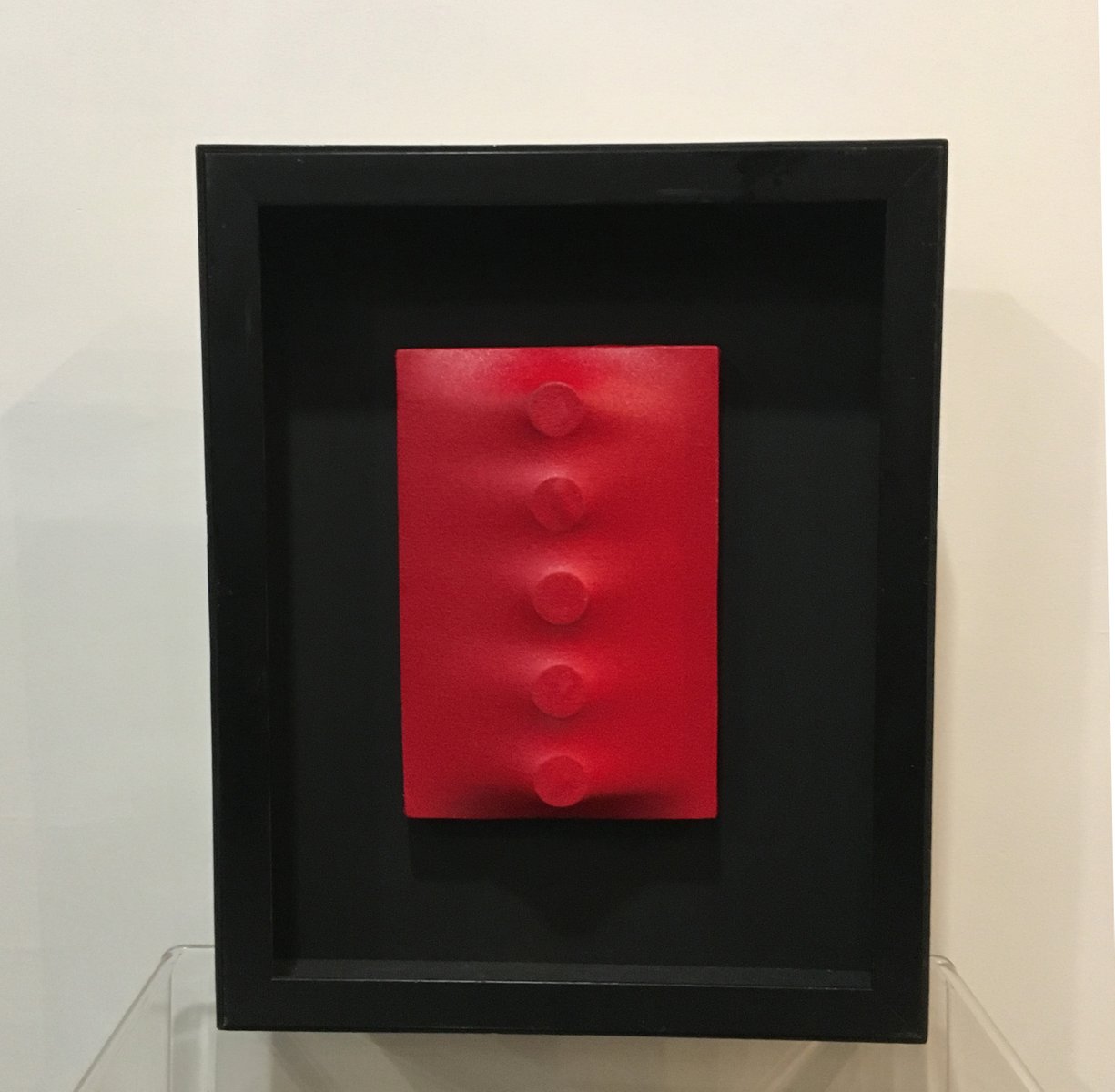 Abstract Red Painting, Acrylic, Framed for sale at Pamono