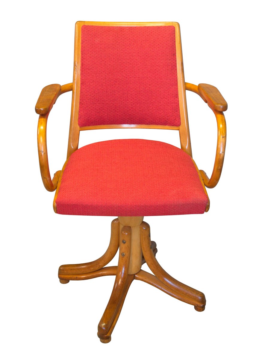 Bentwood Swivel Armchair by Ligna Prague, 1950s for sale at Pamono