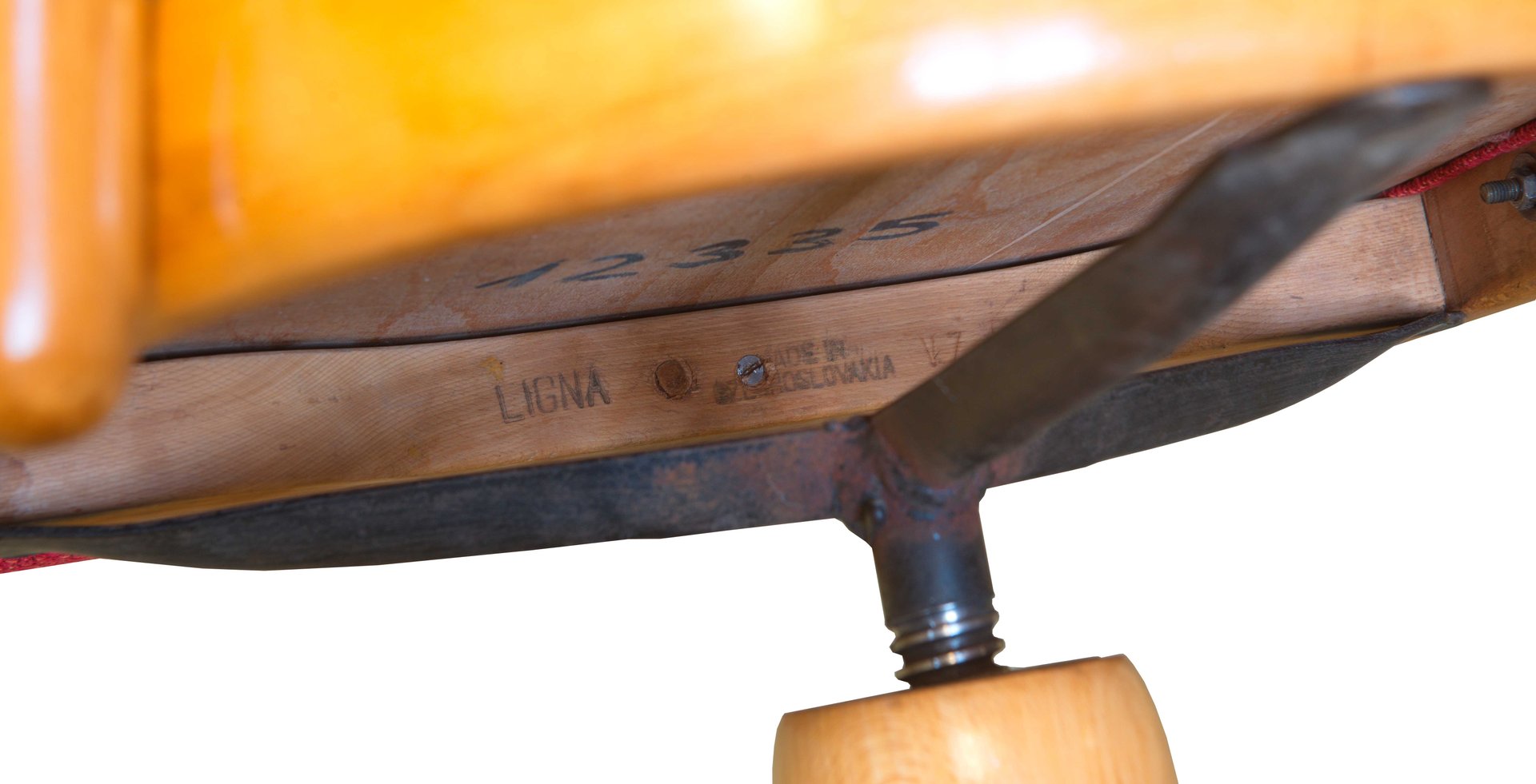 Bentwood Swivel Armchair by Ligna Prague, 1950s for sale at Pamono