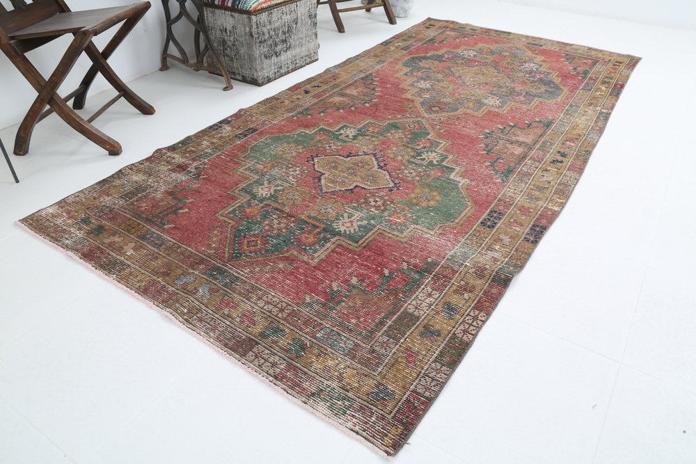 Vintage Natural Faded Rug for sale at Pamono