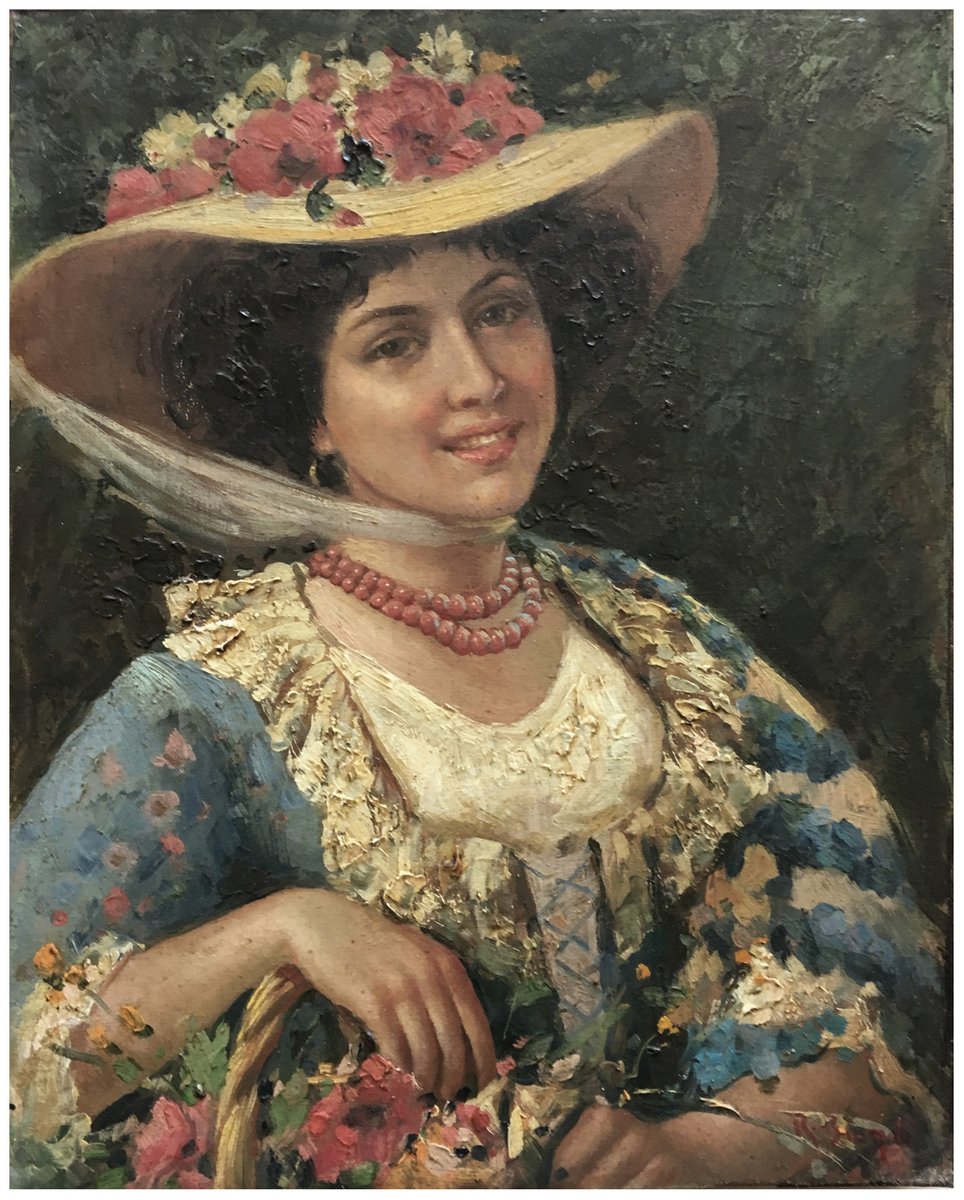 Jean Philipe Moreno, Spring Portrait, French School, 2002, Oil on ...
