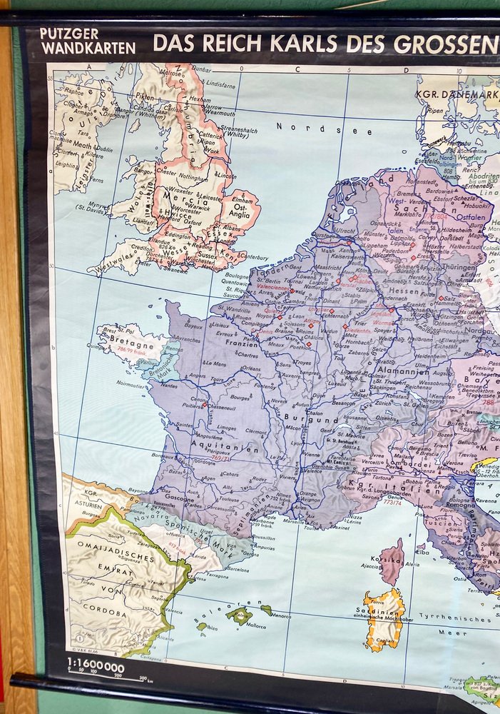 Póster del mapa del imperio alemán en venta en Pamono