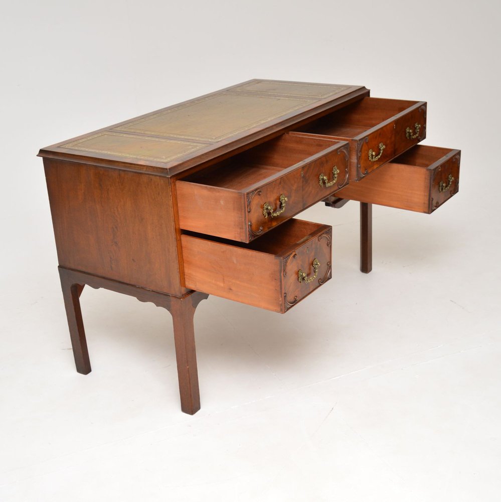 Antique Leather Top Desk for sale at Pamono
