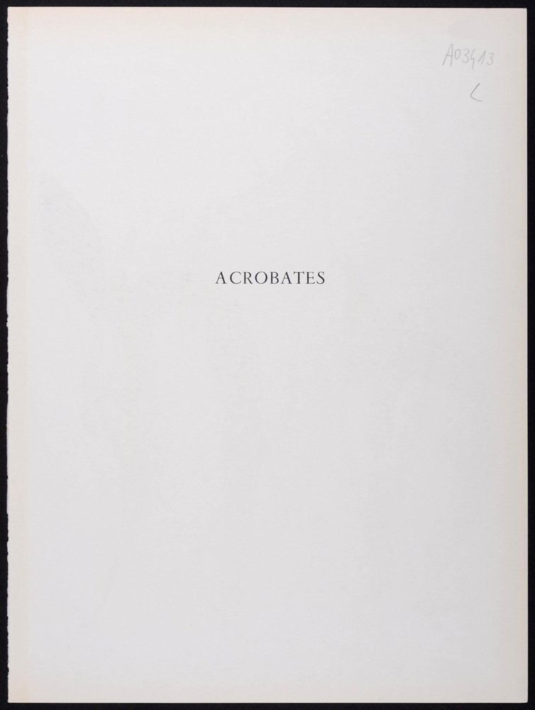 Henri Matisse, Acrobates, 1958/1951, Lithografie auf Papier bei Pamono ...