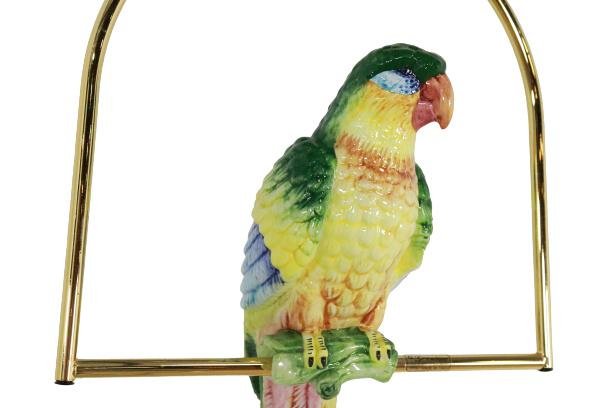 Hanging Parrot Figurine in Ceramic for sale at Pamono