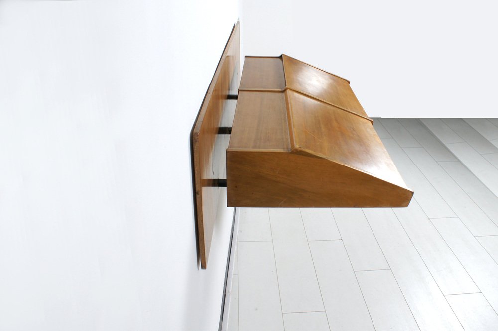Suspended Console With Mirror and Italian Desk, 1950s for sale at Pamono