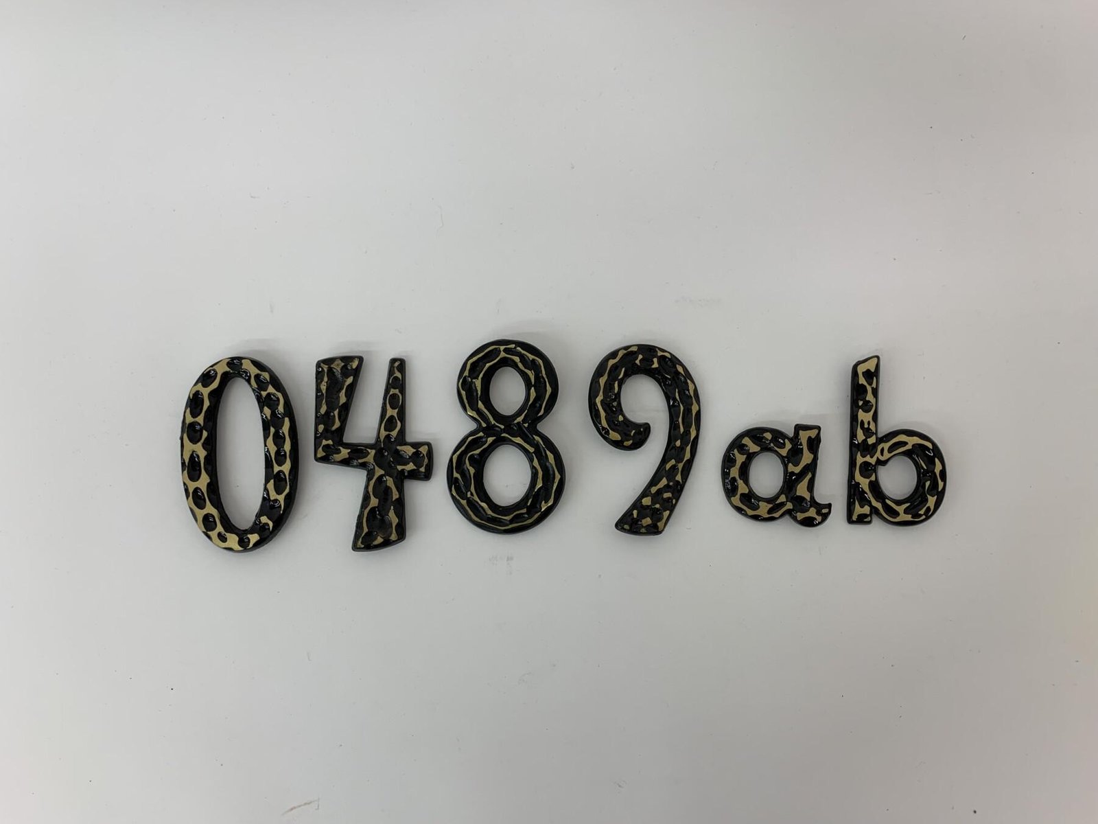 Brutalist Door Numbers Letters, 1970s for sale at Pamono