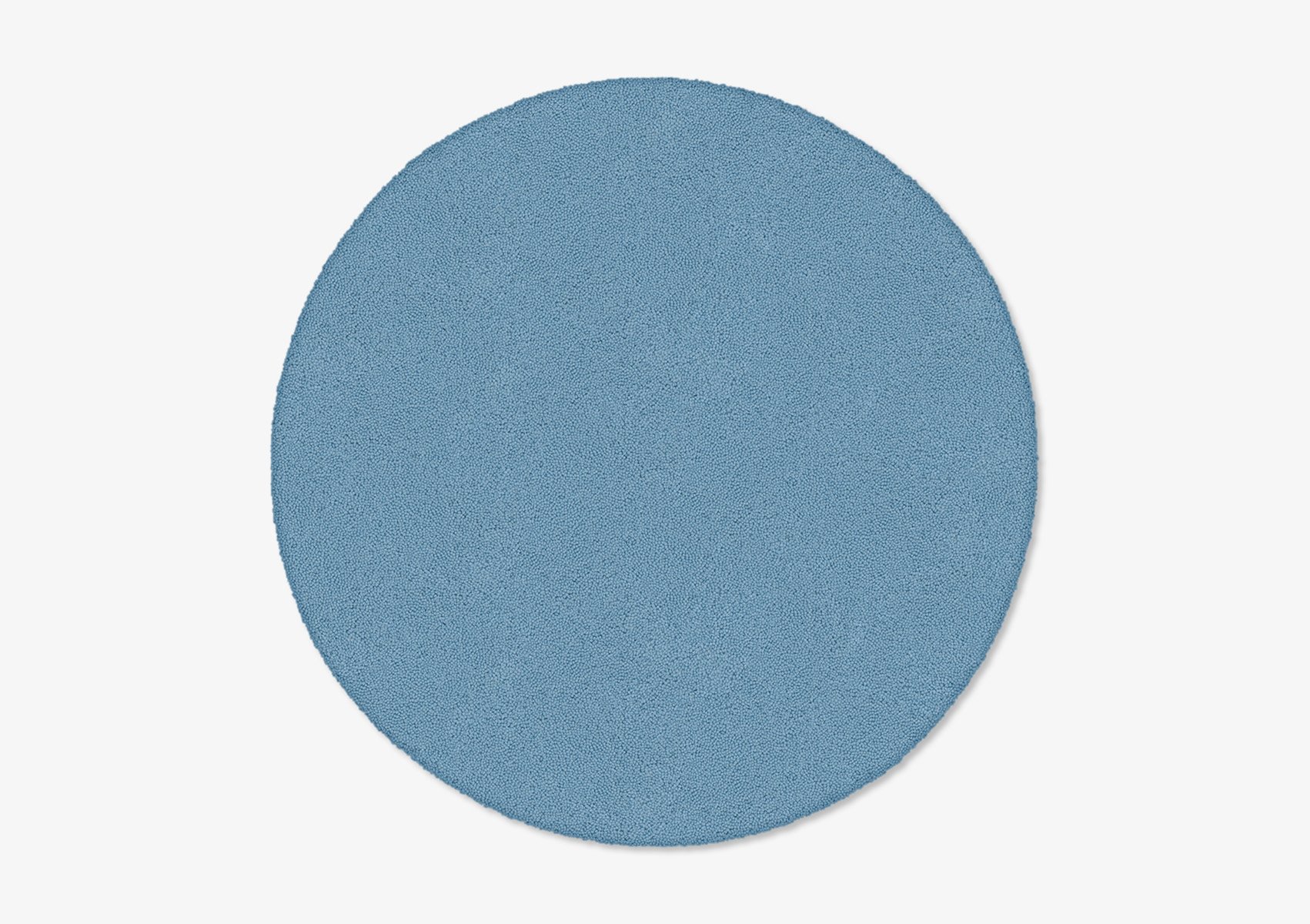 Light Blue Circle Plain Rug from Marqqa for sale at Pamono