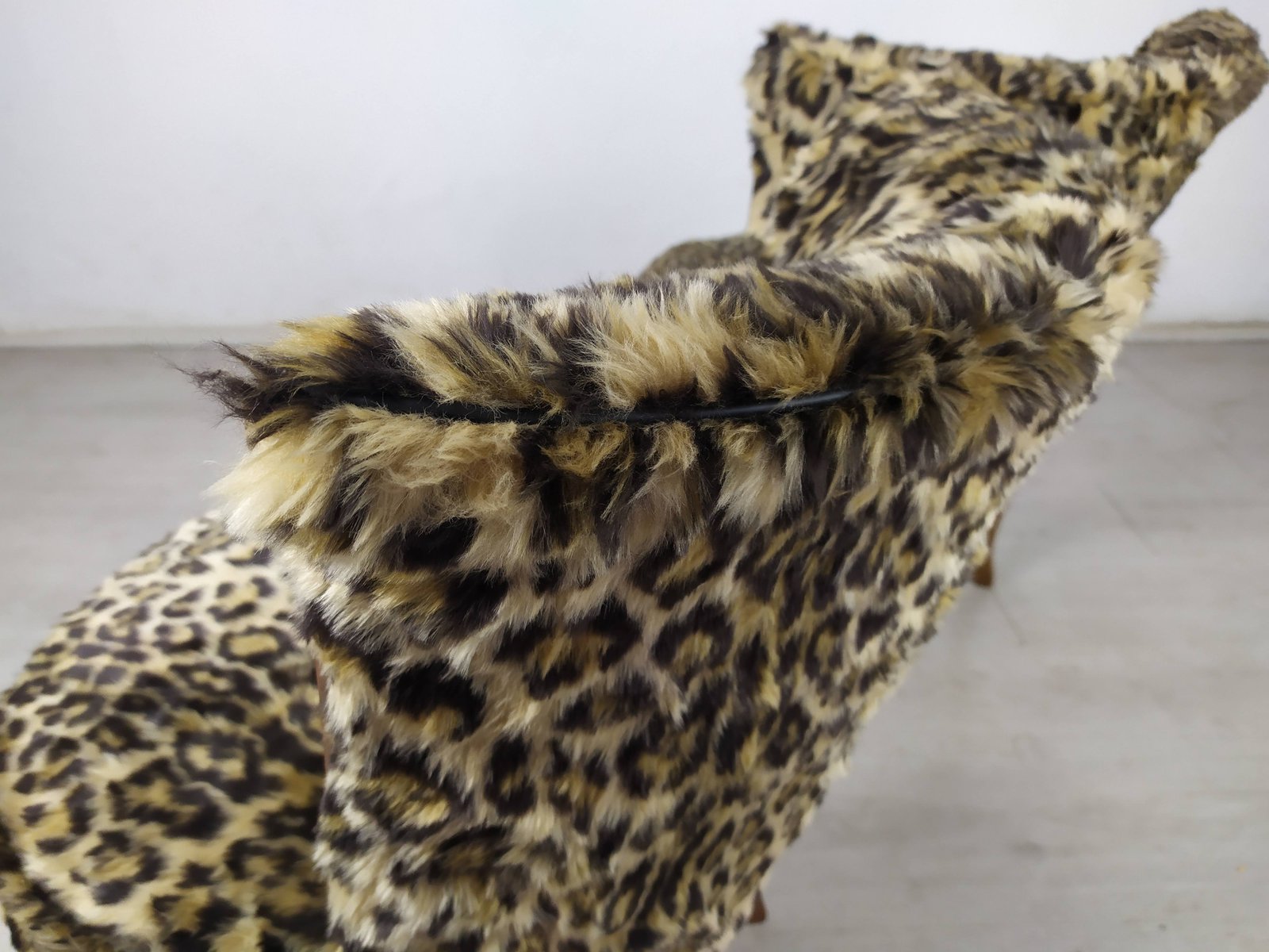 Vintage Leopard Bridge Chairman, Set of 2 for sale at Pamono