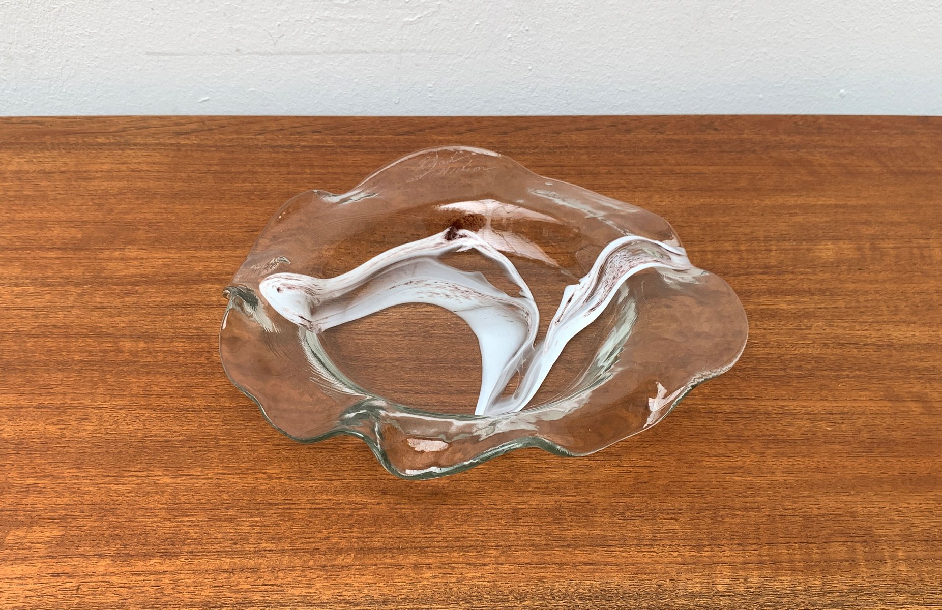 Vintage Glass Bowl by Hans Jürgen Richartz for Richartz Art Collection ...
