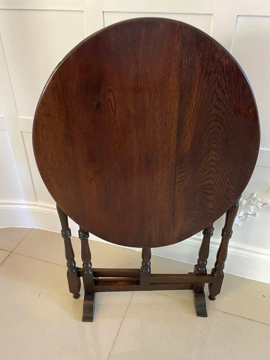 Antique Victorian Oak Coaching Table for sale at Pamono