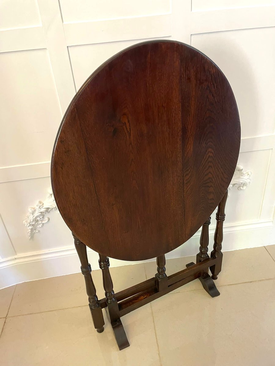 Antique Victorian Oak Coaching Table for sale at Pamono