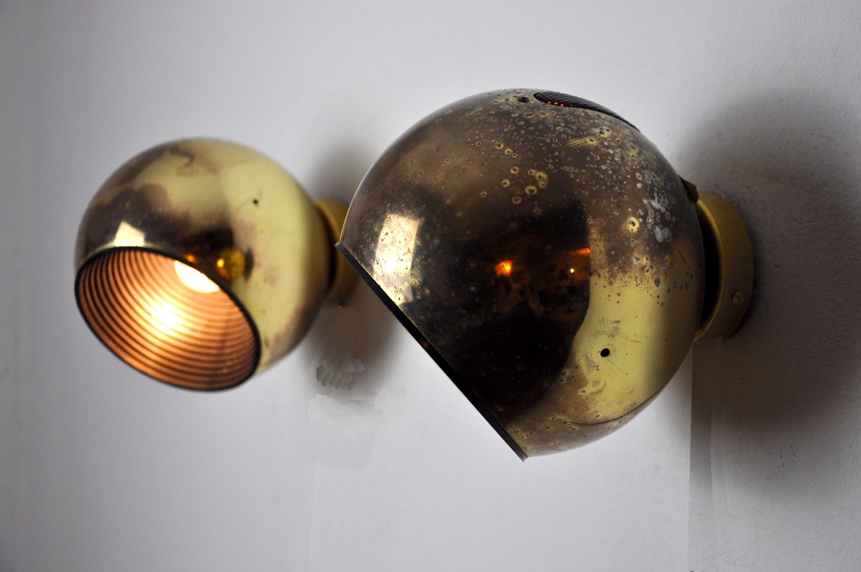 Spanish Space-Age Sconces from Fase, 1970s, Set of 2 for sale at Pamono