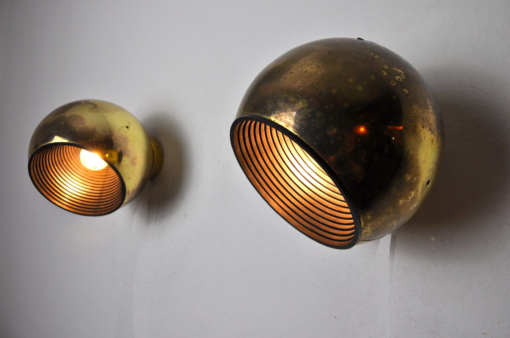 Spanish Space-Age Sconces from Fase, 1970s, Set of 2 for sale at Pamono