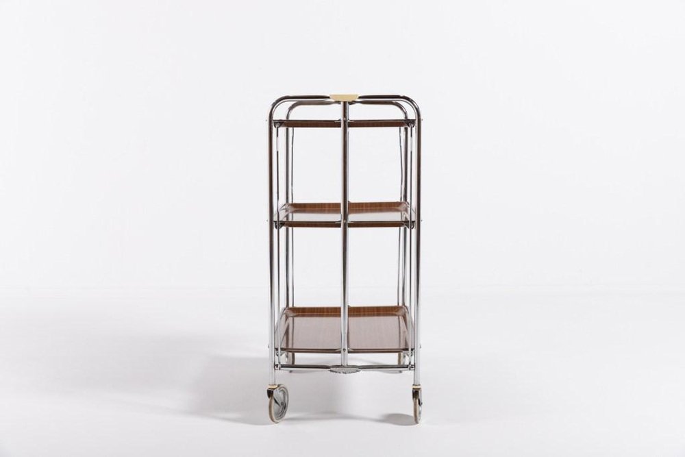 Klappbarer Mid-Century Modern Servierwagen bei Pamono kaufen