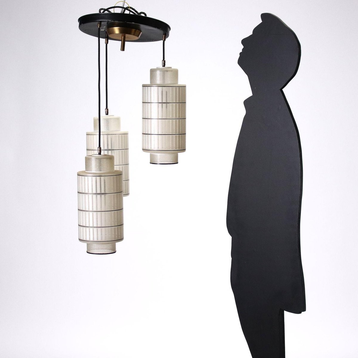 Italian Pendant Lamp in Brass, 1960s for sale at Pamono