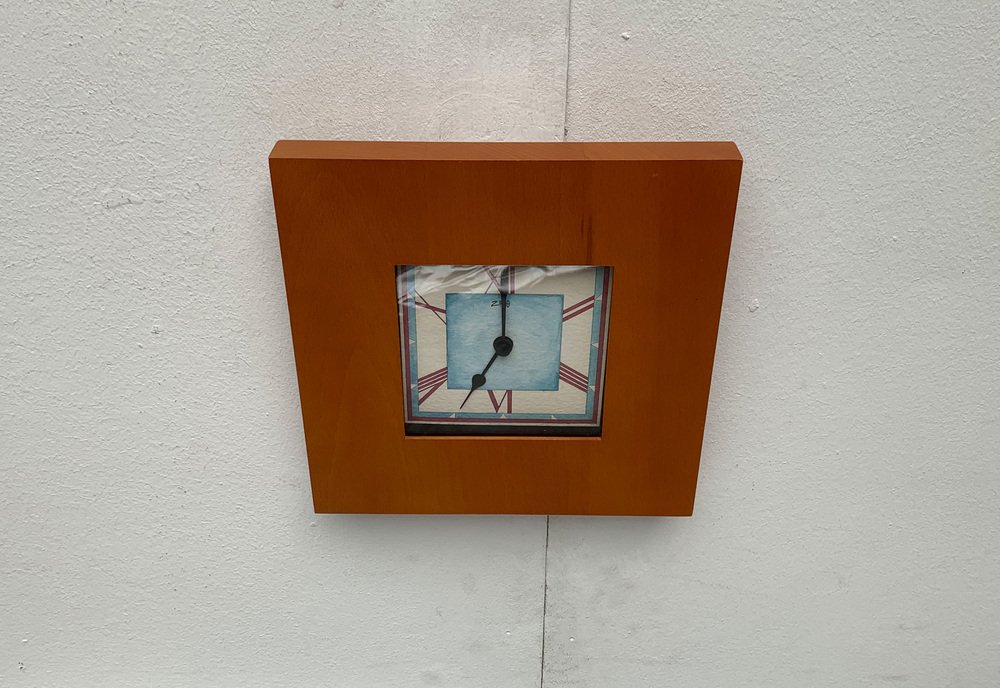 Postmodern English Wall Clock from Ziro, 1980s for sale at Pamono